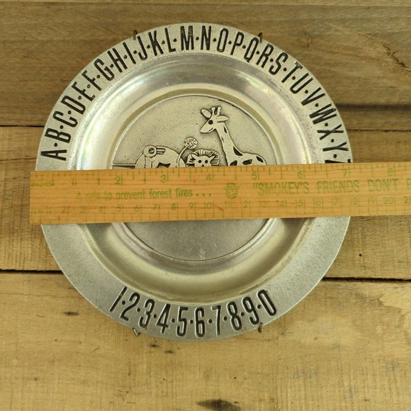 Pewtarex | Other | Vintage Pewtarex Pewtarex Pewter Alphabet Abc ...